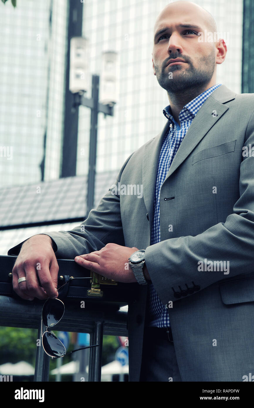 Professional Business Man Modern Confident Look View Stock Photo - Alamy