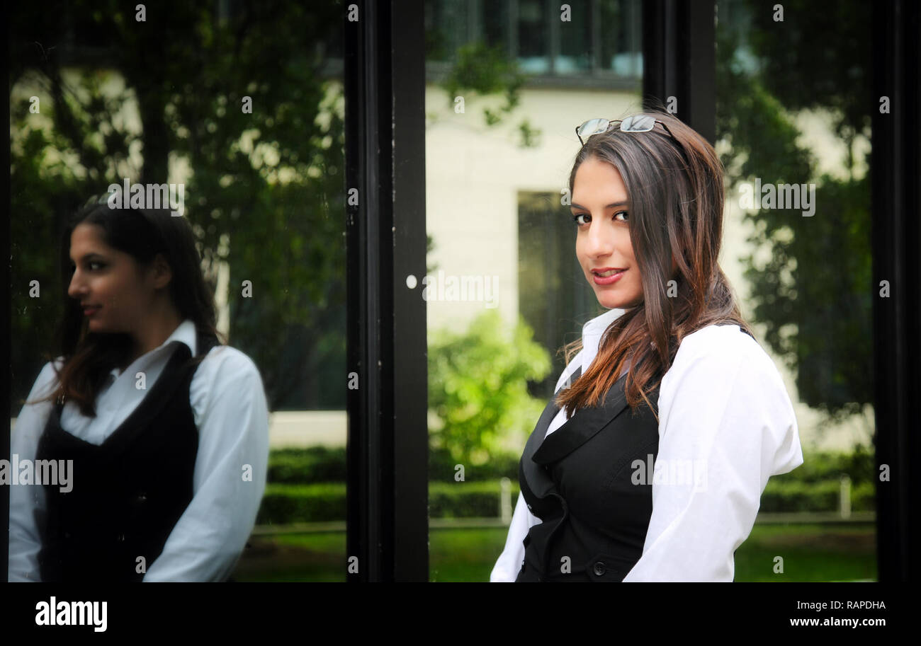 Professional Business Woman Modern Confident Look View Stock Photo - Alamy