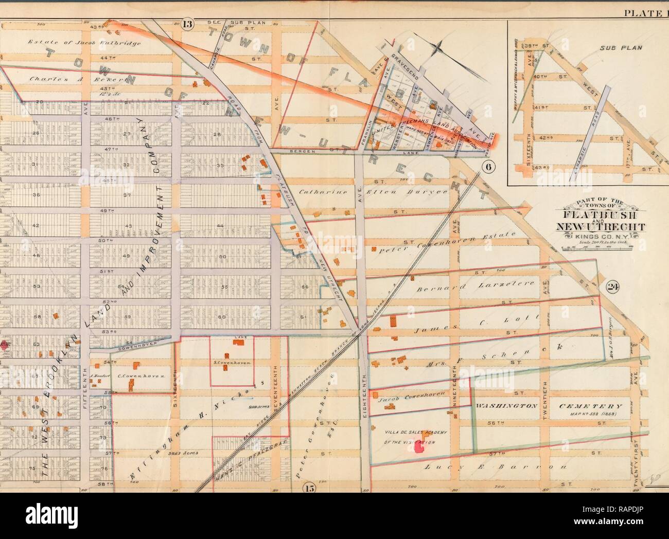 Plate 14: Bounded by 39th Street, West Street, Twentyfirst Avenue, 58th ...
