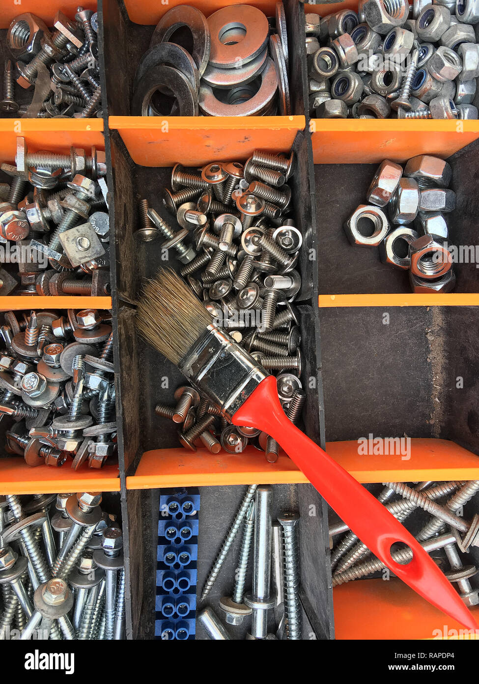 Repair Construction Equipment Tools like Nail Screw Stock Photo - Alamy