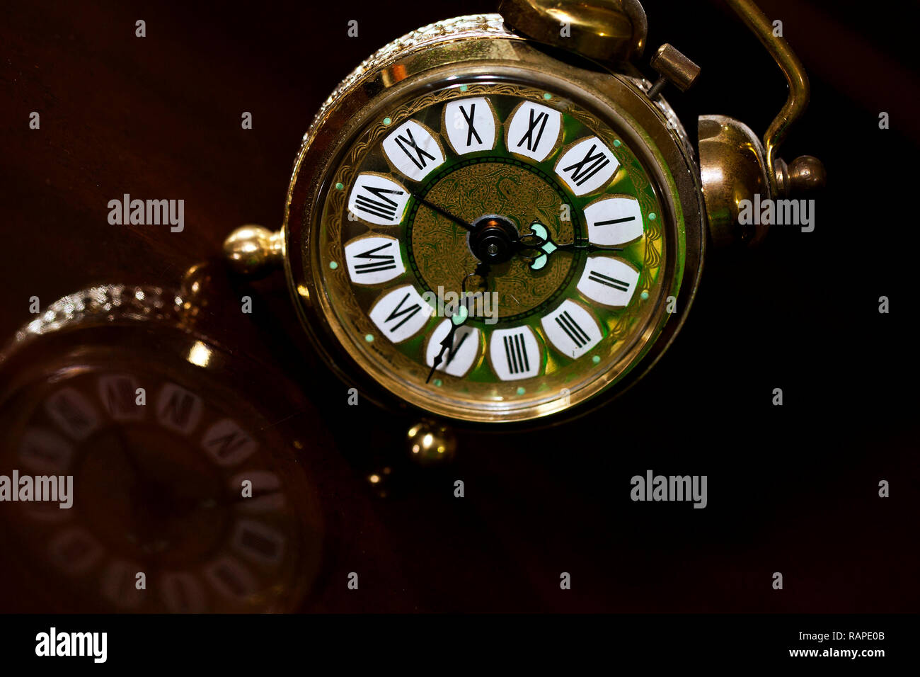 Retro Abstract Industrial Vintage Technology Clock Photo Stock Photo ...