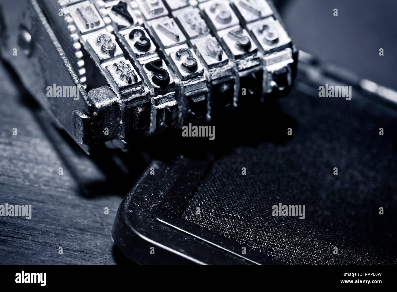 Abstract Vintage Office Equipment Rubber Stamp Tool Stock Photo - Alamy