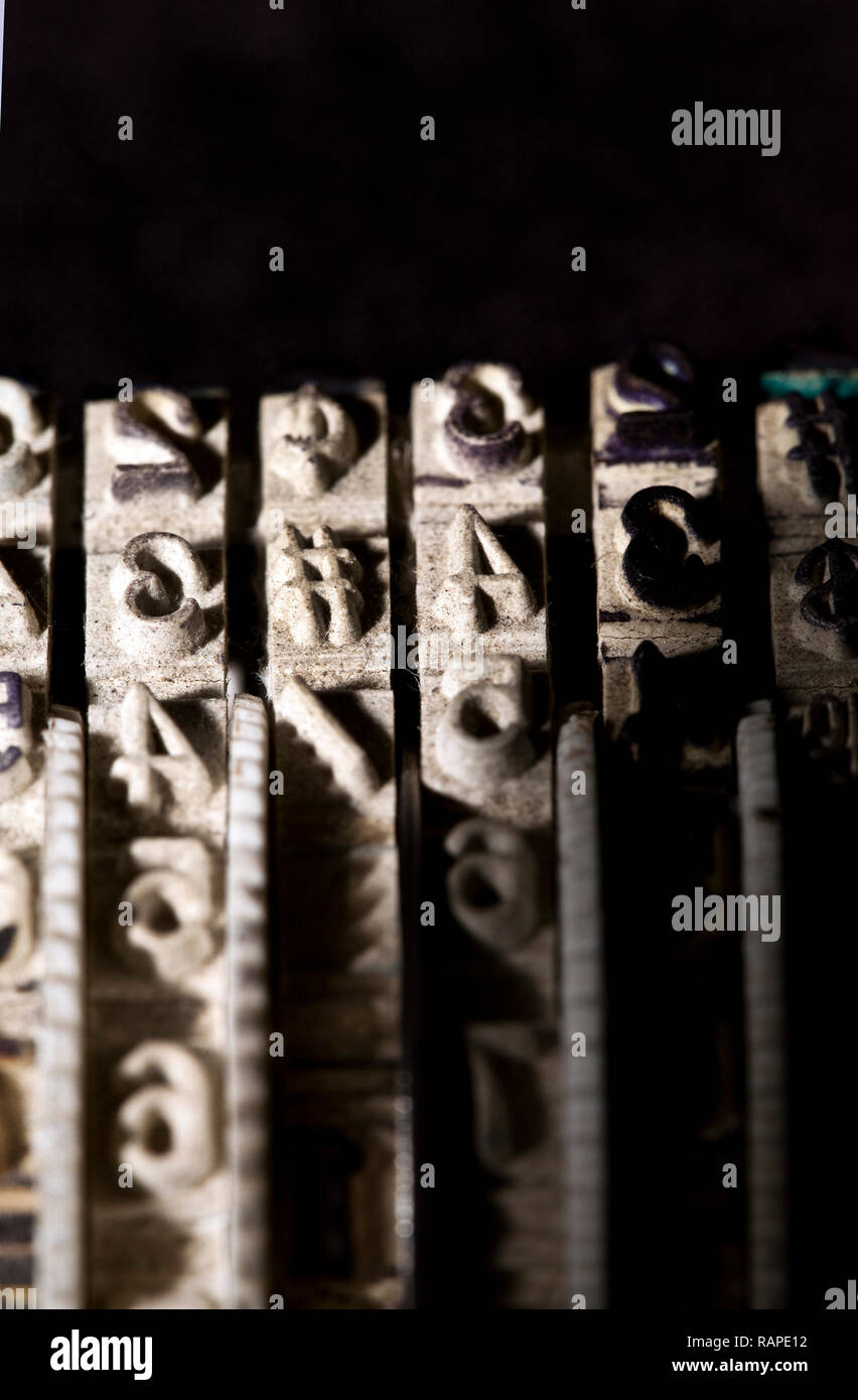 Abstract Vintage Office Equipment Rubber Stamp Tool Stock Photo - Alamy