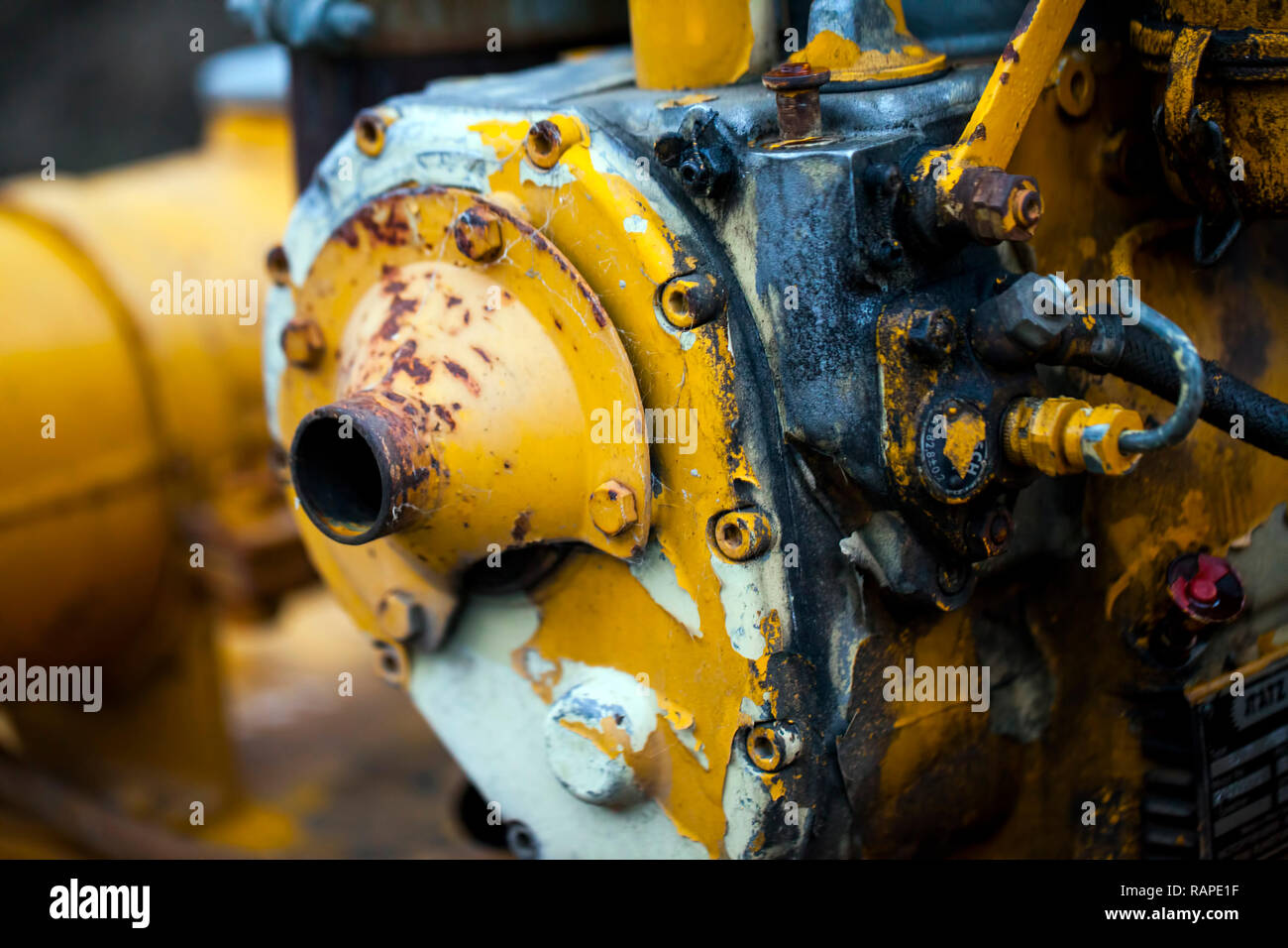 Industrial Concept Rusty Metal Background Macro Detail Photo Stock ...