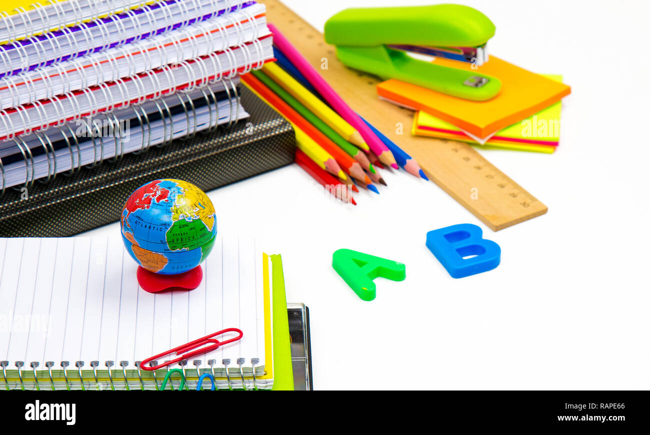 School Education or Office Equipment Tools Photo Stock Photo - Alamy