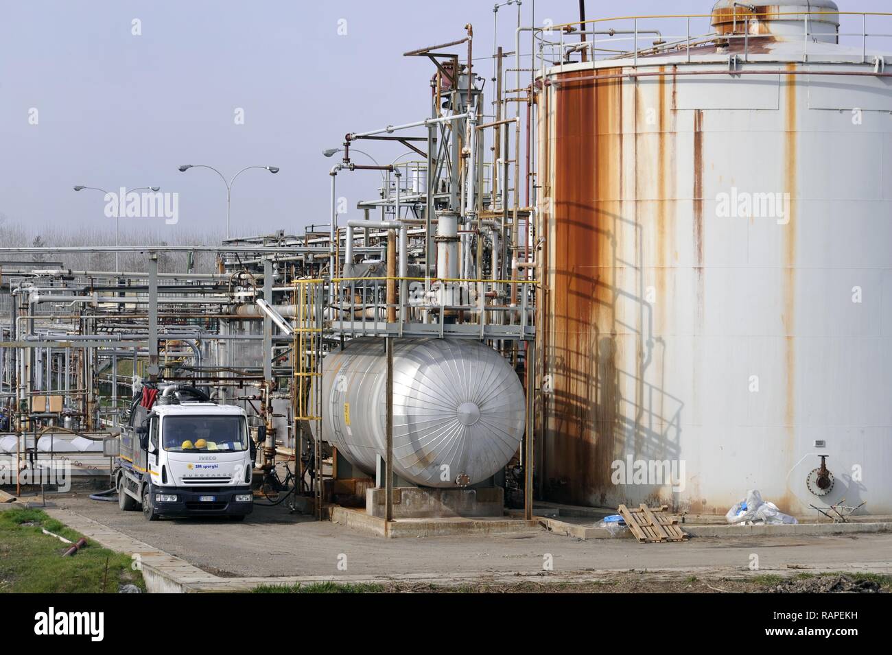 Oxem refinery in Mezzana Bigli (Pavia, Italy), production of biodiesel ...