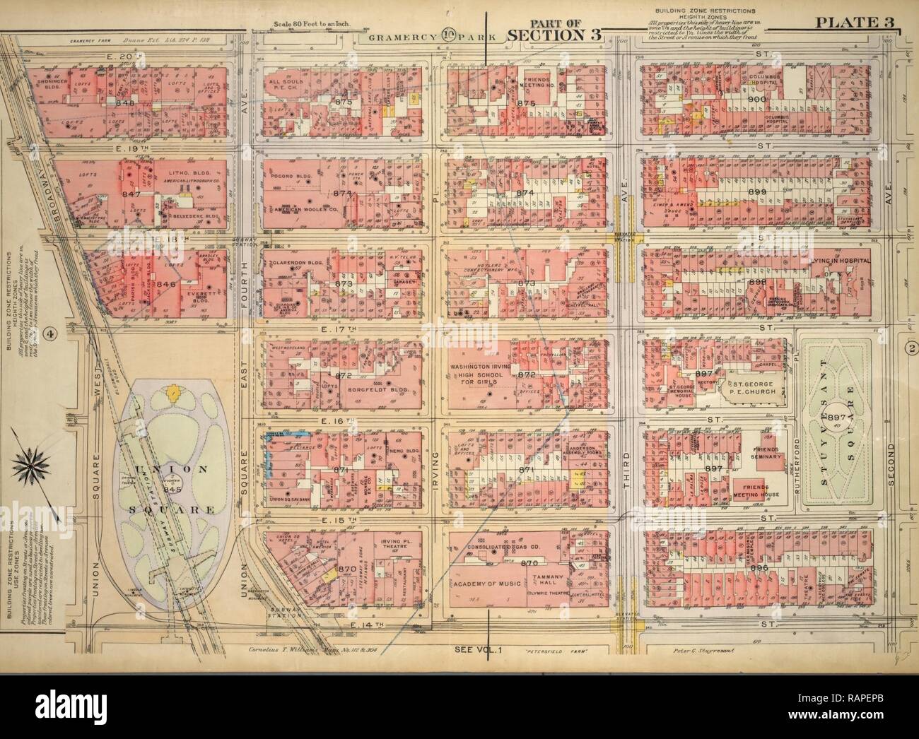 New york map union square hi-res stock photography and images - Alamy