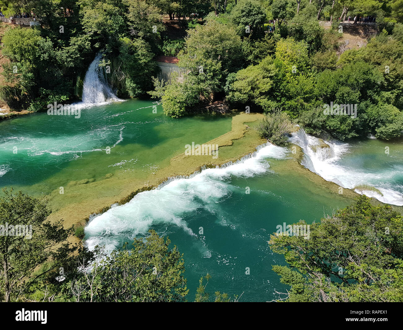Beautiful Skradinski Buk Waterfall In Krka National Park - Dalmatia Croatia Stock Photo - Alamy