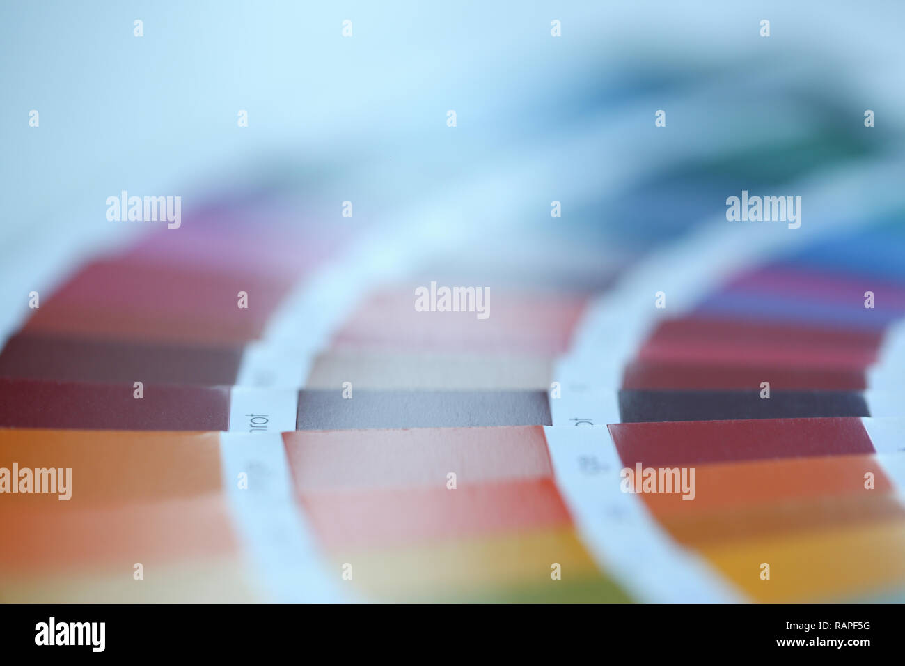 Color print of pantone statistics offset Stock Photo - Alamy