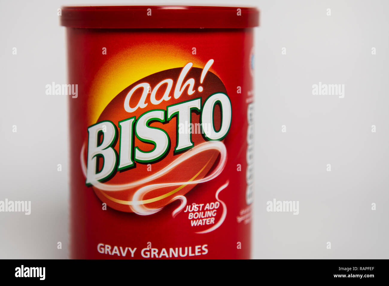 Bisto, Still life, white backdrop Stock Photo - Alamy
