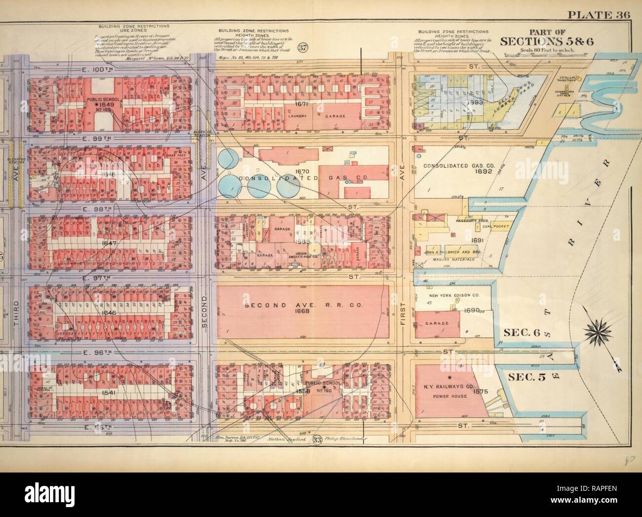 Plate 36, Part of Sections 5&6: Bounded by E. 100th Street, First ...