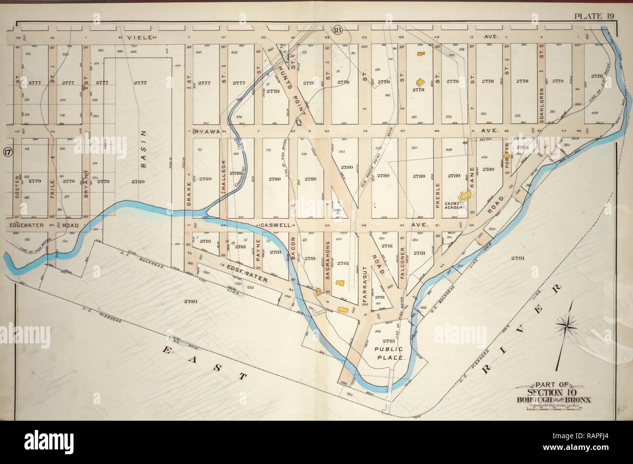 Edgewater map hi-res stock photography and images - Alamy