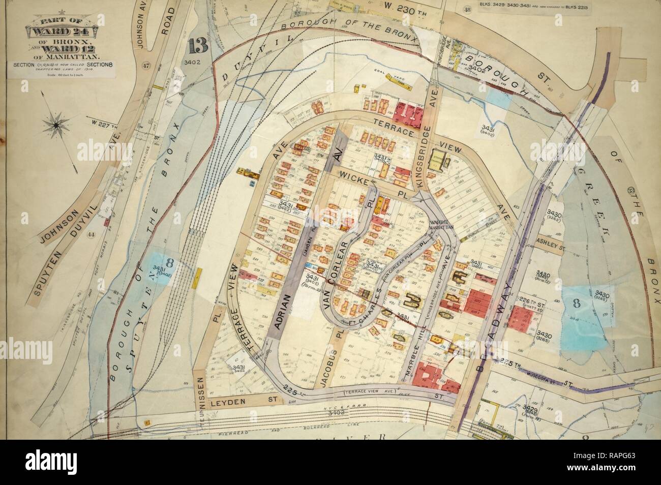 Atlas of the borough of the Bronx, city of New York, by and under the ...