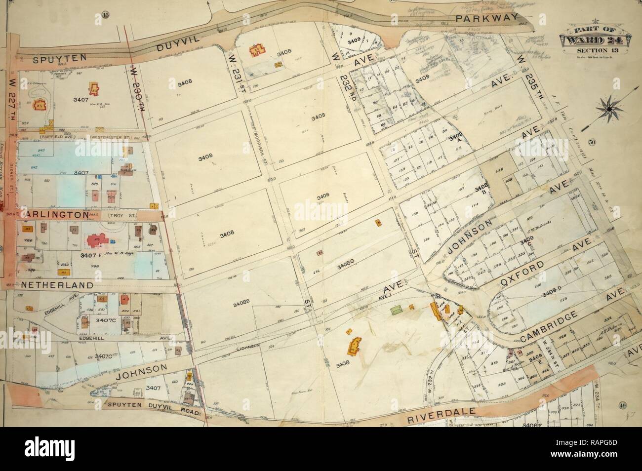 Atlas of the borough of the Bronx, city of New York, by and under the ...