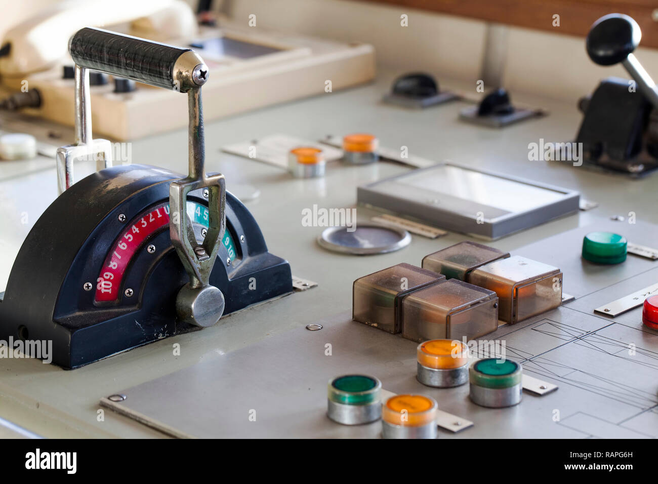 Ship Technology Power System Control Panel Buttons Photo Stock Photo ...
