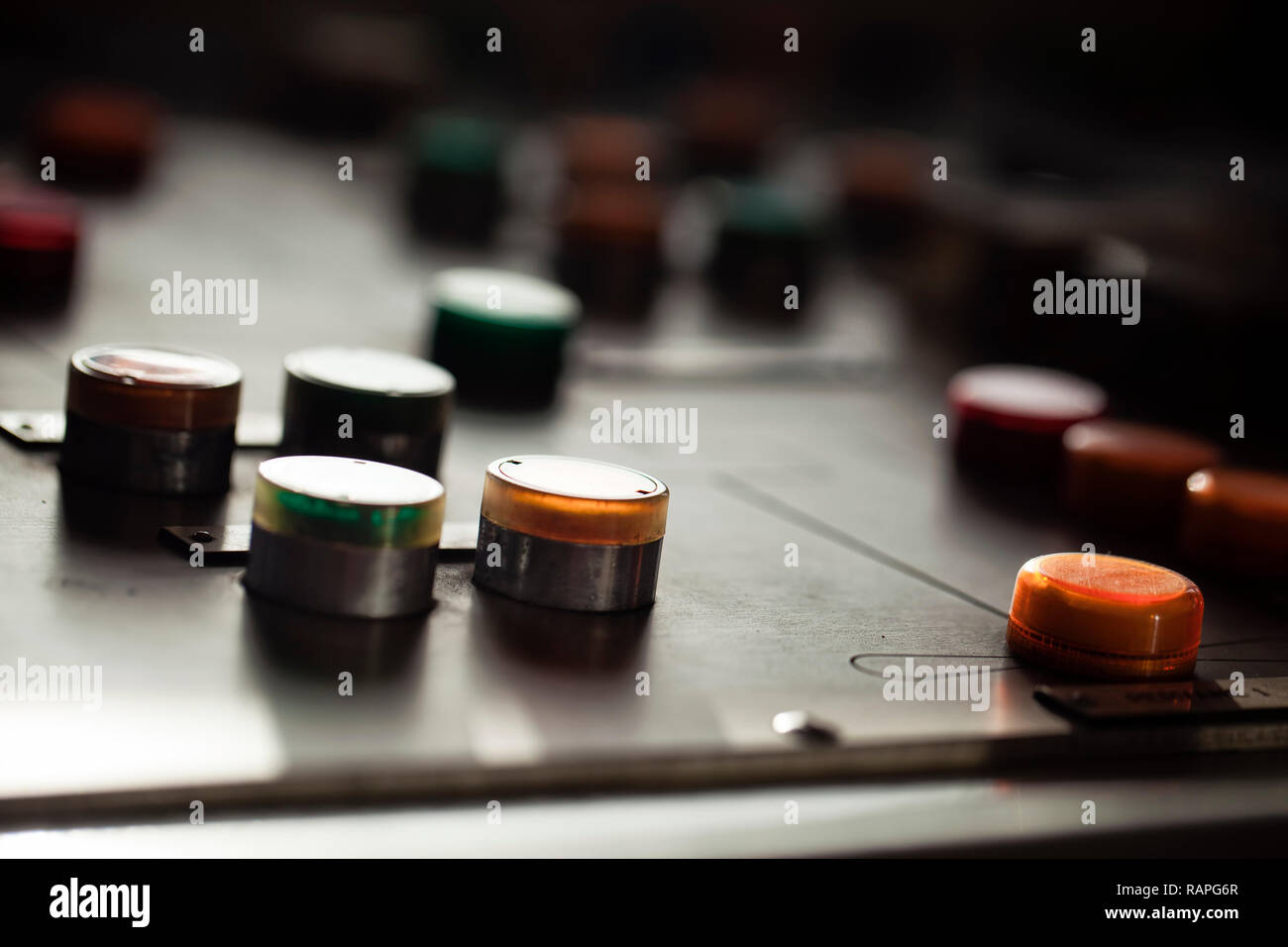 Ship Technology Power System Control Panel Buttons Photo Stock Photo ...