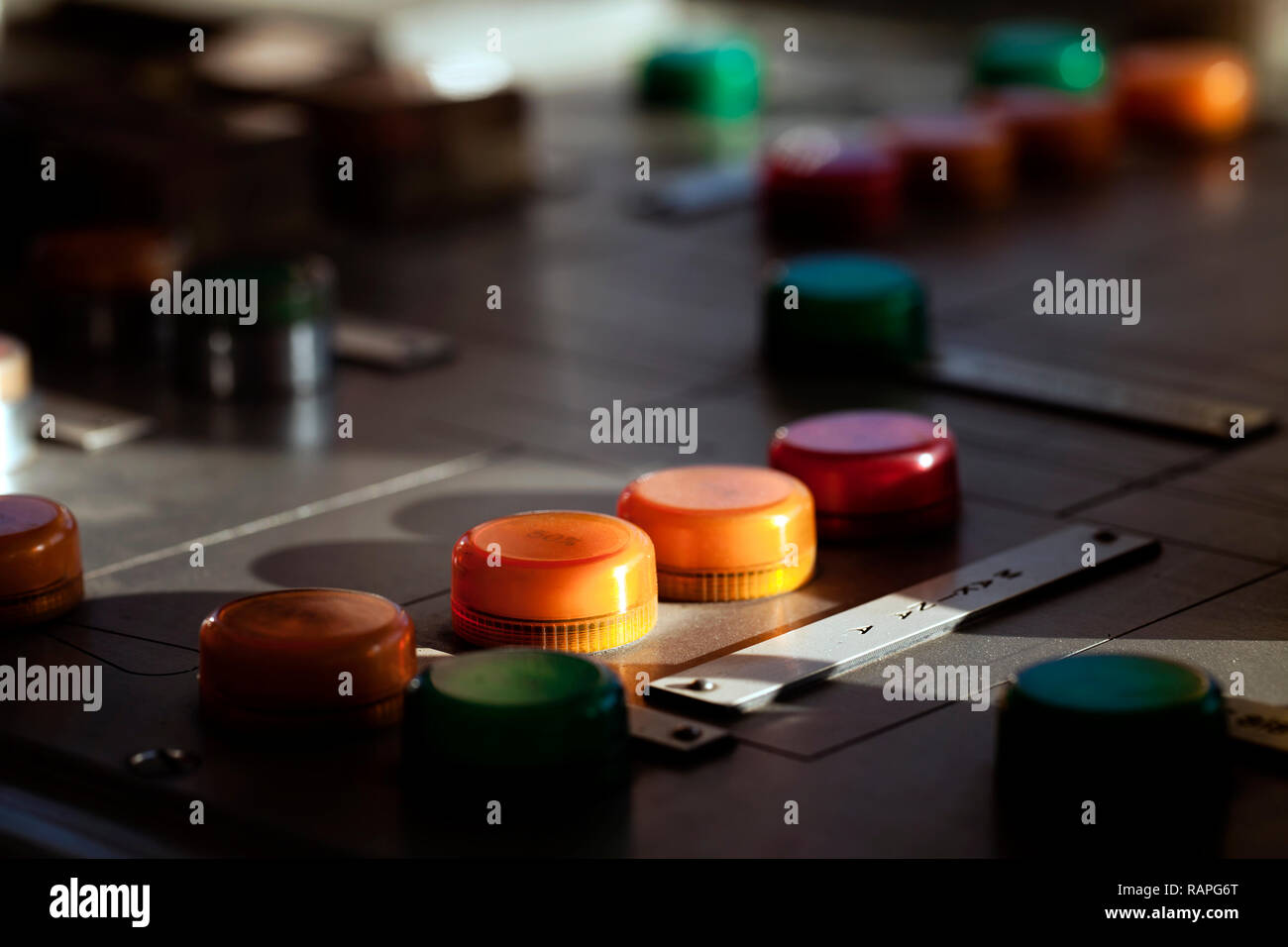 Ship Technology Power System Control Panel Buttons Photo Stock Photo ...