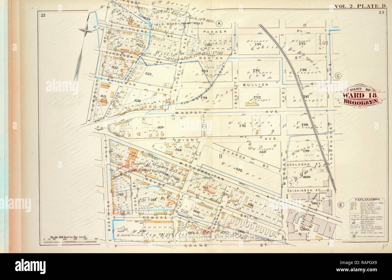 Map of kingsland hi-res stock photography and images - Alamy