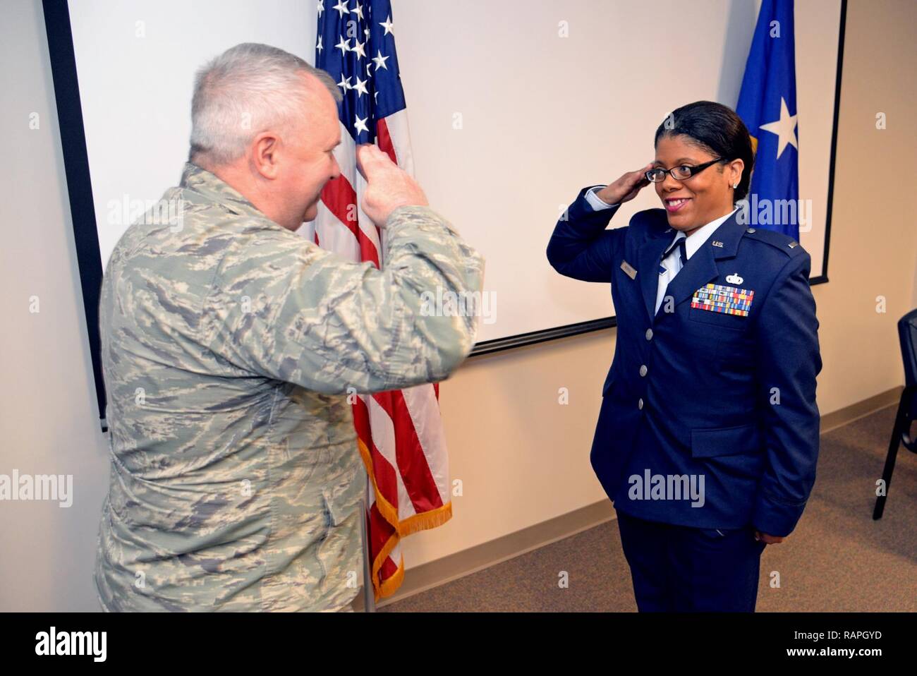 U.S. Air Force 1st Lt. Anita Morris, a chaplain with the New Jersey Air ...