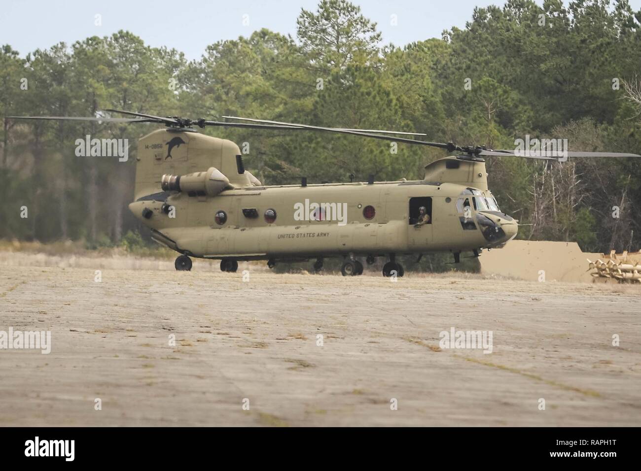 A CH-47 Chinook helicopter assigned to 3rd General Support Aviation ...