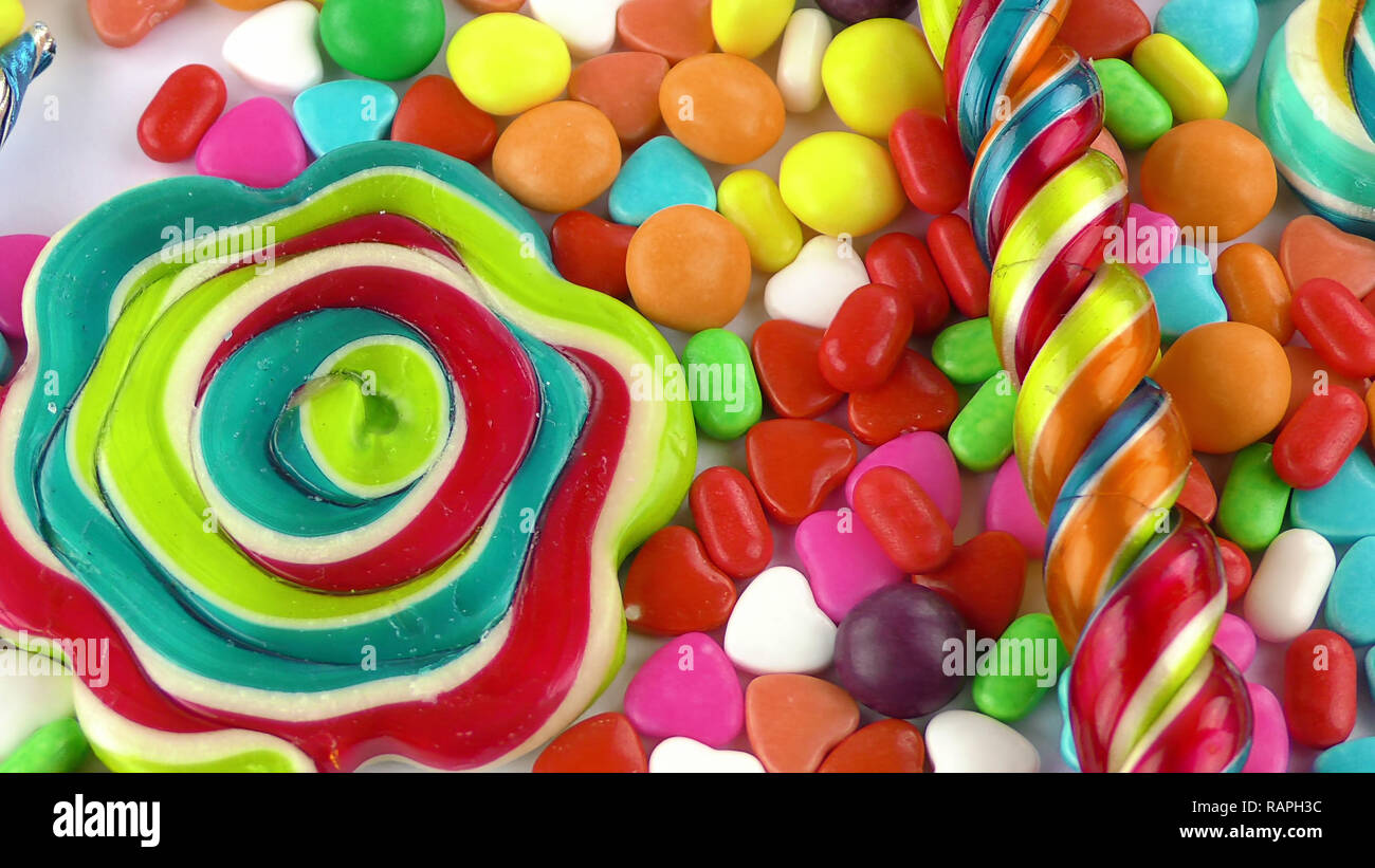 Candy Sweet Jelly Lolly and Delicious Sugar Dessert Stock Photo - Alamy