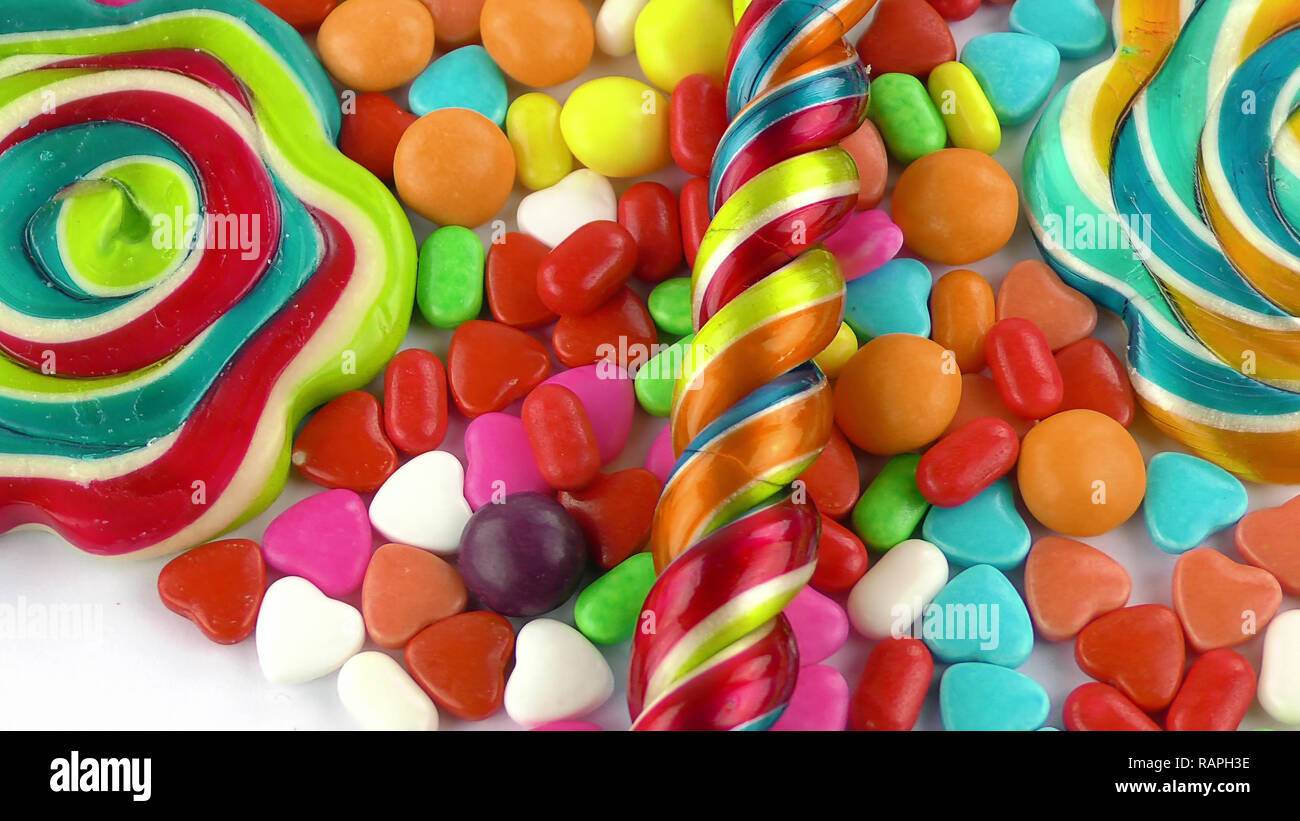 Candy Sweet Jelly Lolly and Delicious Sugar Dessert Stock Photo - Alamy