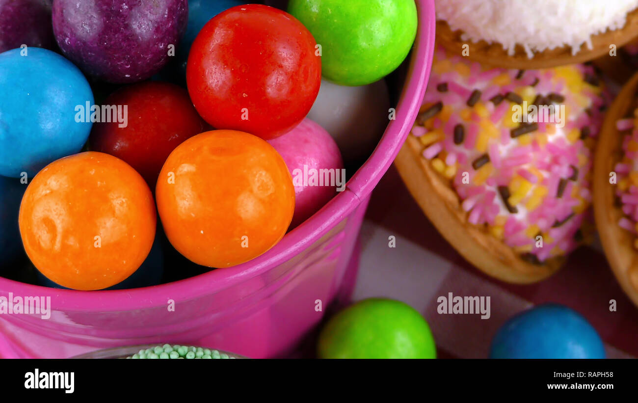 Candy Sweet Jelly Lolly and Delicious Sugar Dessert Stock Photo - Alamy