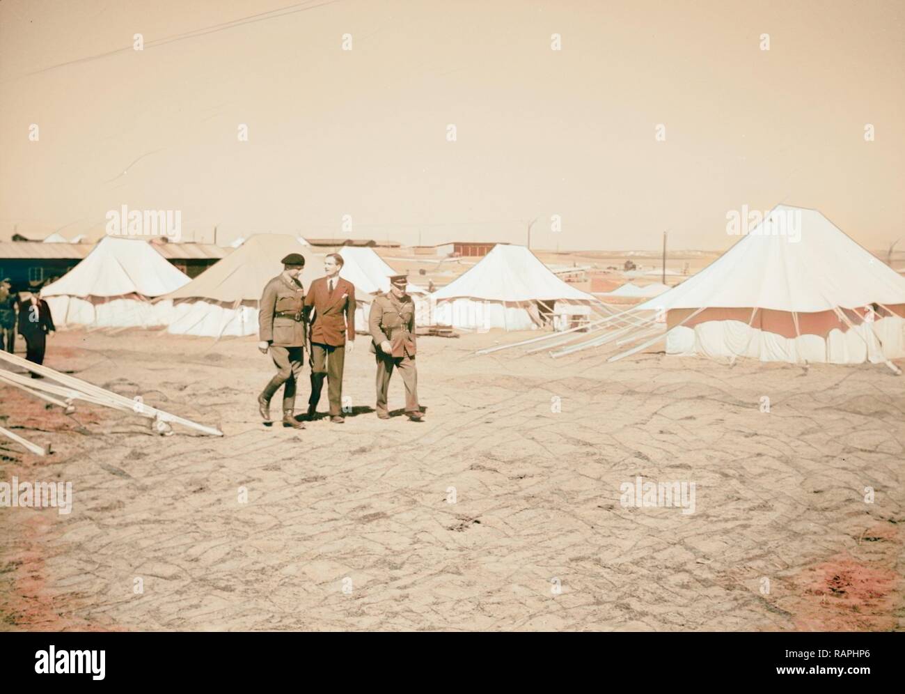 Arrival in Palestine of Mr. Anthony Eden. Mr. Anthony Eden, escorted by ...