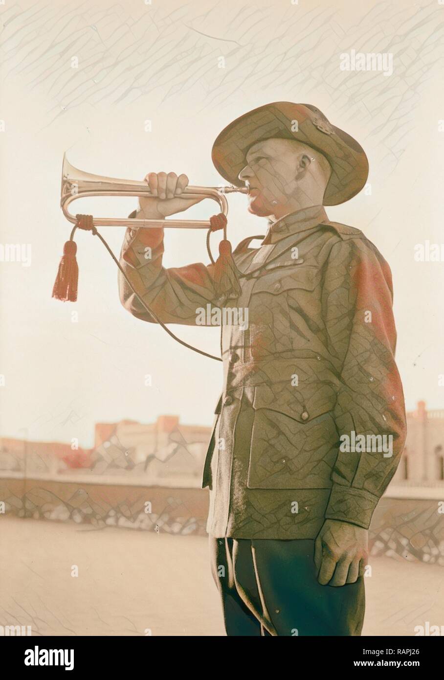 Lord Kitchner's trumpeter in 1915, Pvt. Frank Inman of Australian ...