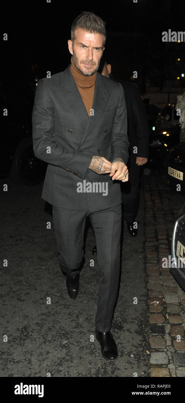 Celebrities at Laylow Notting Hill Featuring: David Beckham Where ...