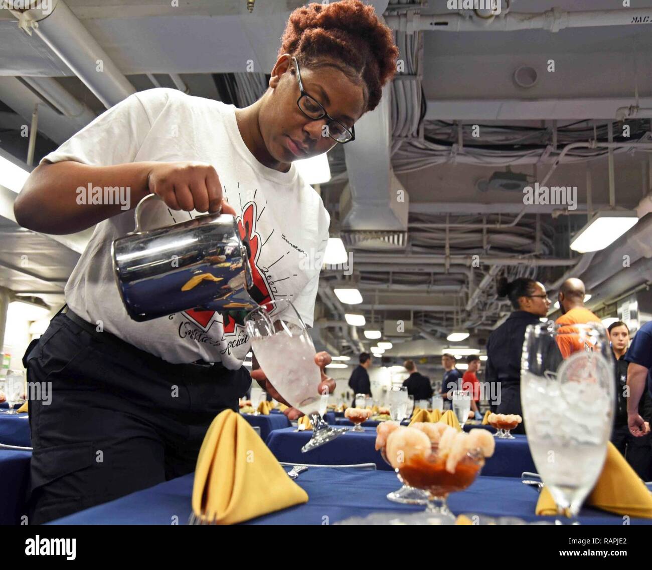 MEDITERRANEAN SEA (Feb. 23, 2017) Logistics Specialist 3rd Class China ...