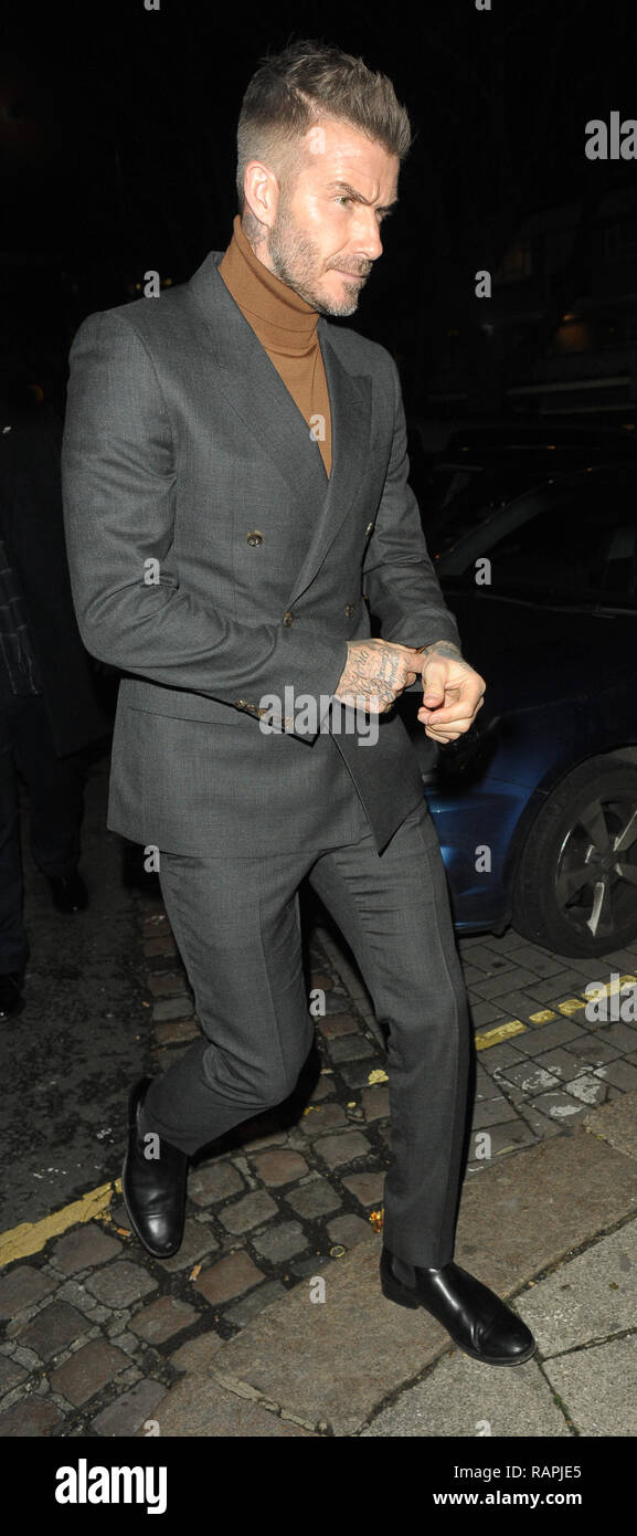 Celebrities at Laylow Notting Hill Featuring: David Beckham Where ...