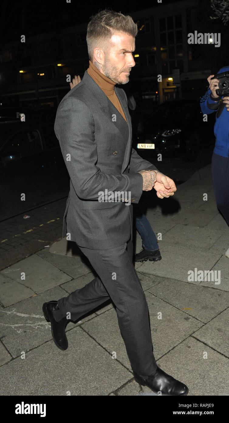 Celebrities at Laylow Notting Hill Featuring: David Beckham Where ...