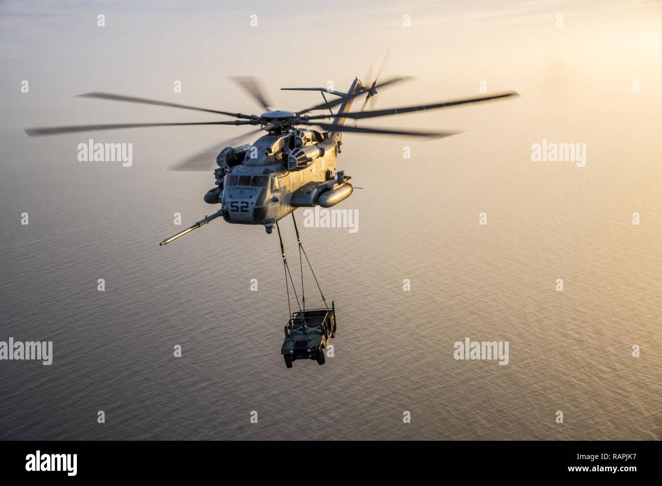 A CH-53 Super Stallion assigned to Marine Heavy Helicopter Squadron ...