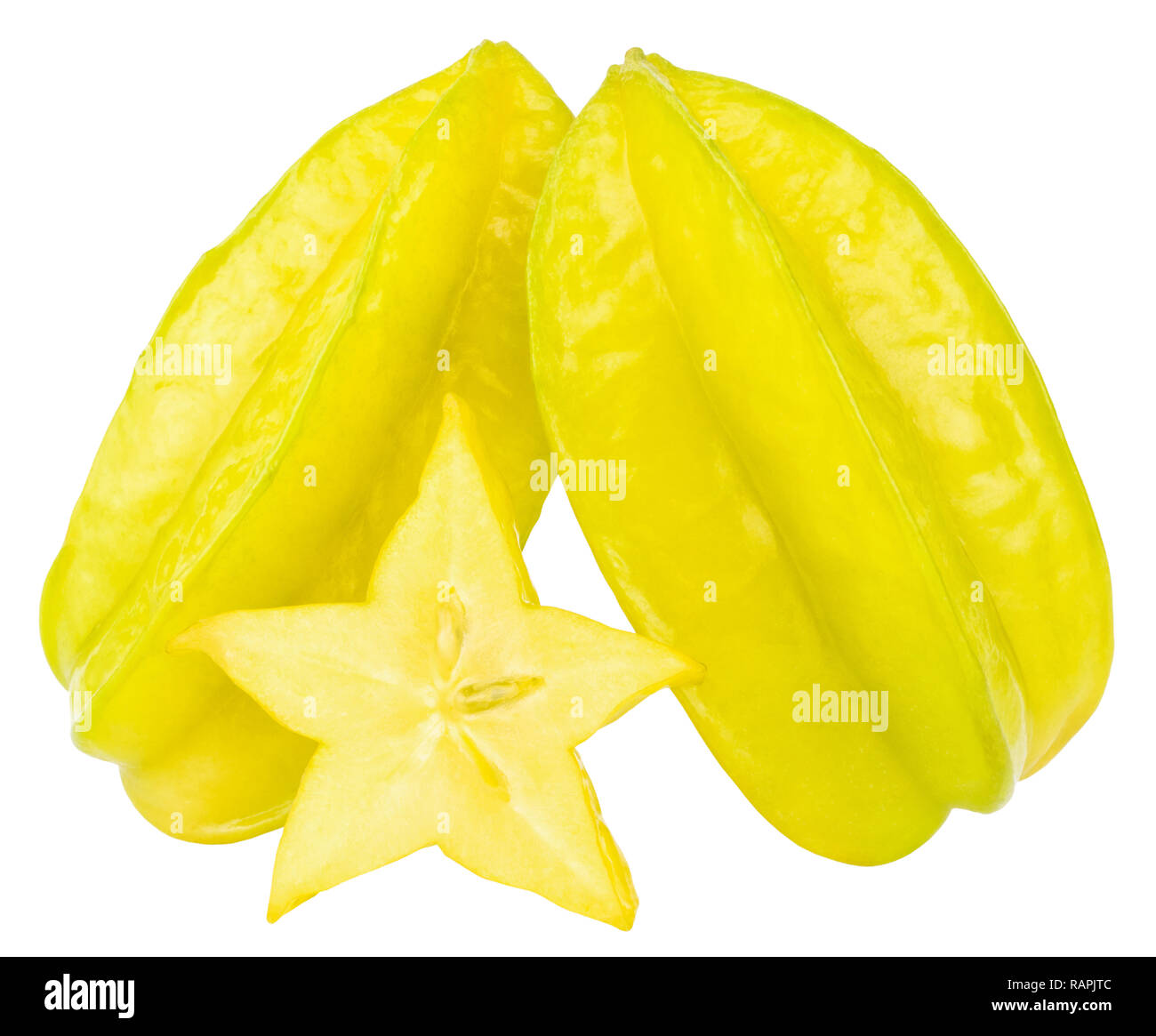 star fruit carambola or star apple ( starfruit ) isolated on white ...
