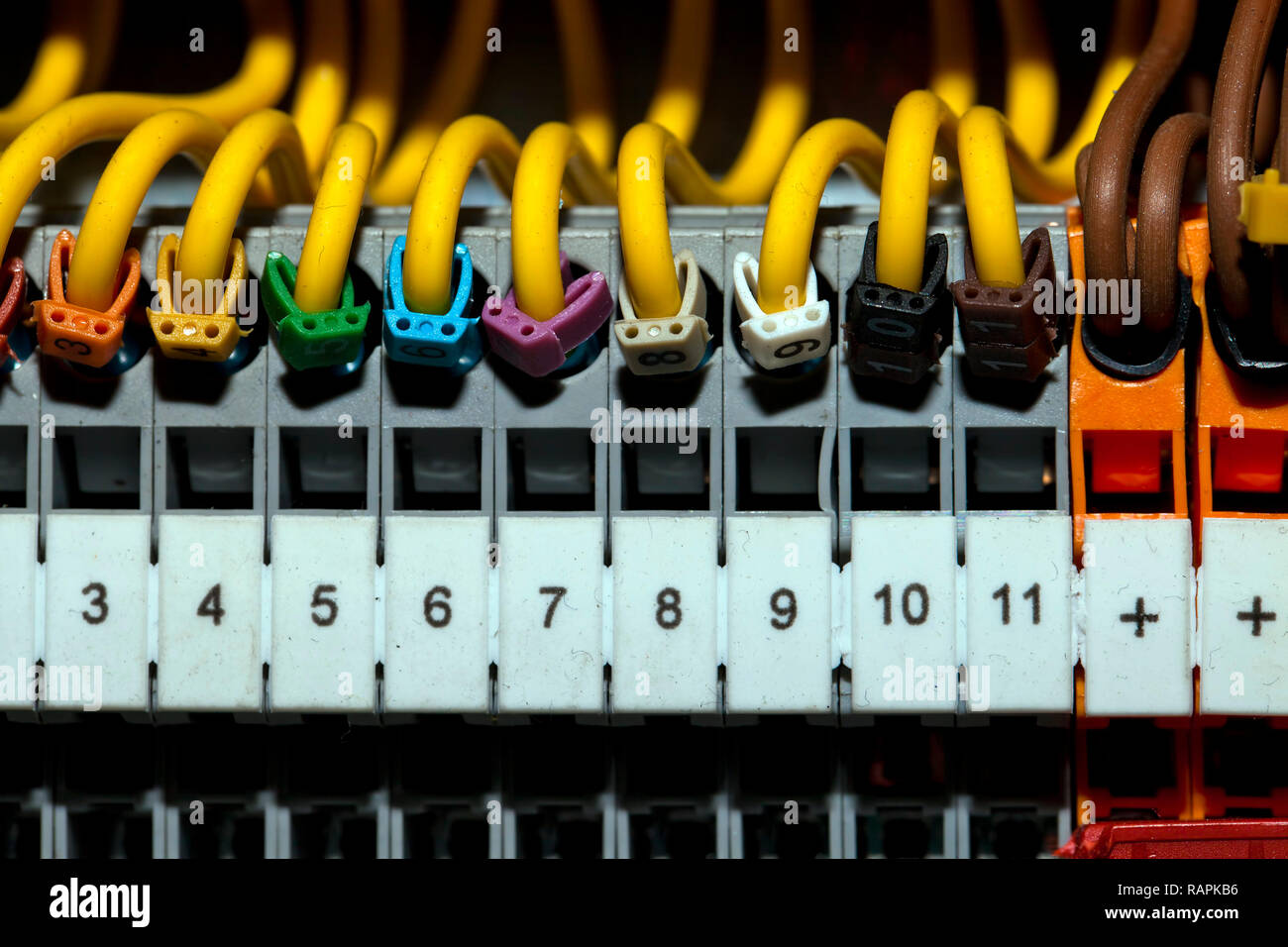 Industrial Electricity Power Equipment Wires and Lines Connection Stock ...