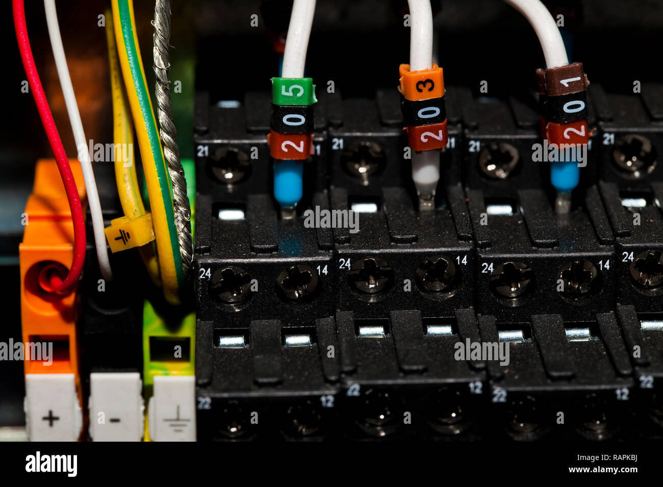 Industrial Electricity Power Equipment Wires and Lines Connection Stock ...