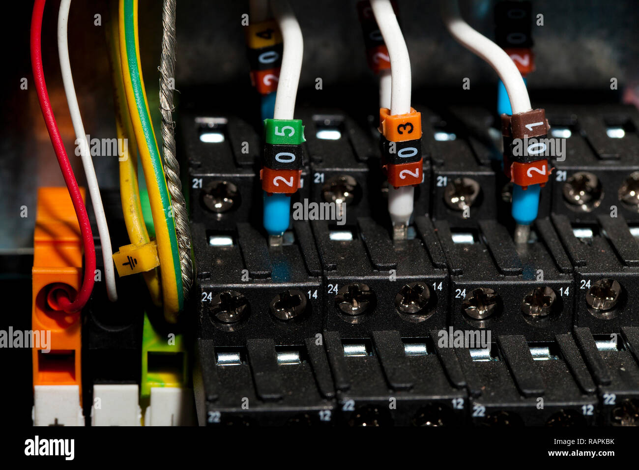 Industrial Electricity Power Equipment Wires and Lines Connection Stock ...