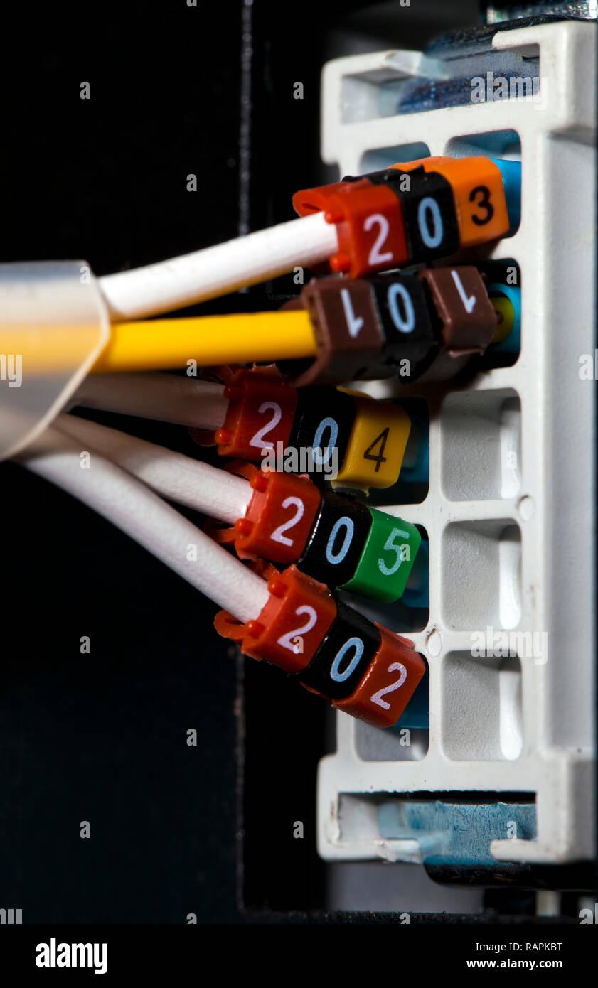 Industrial Electricity Power Equipment Wires and Lines Connection Stock ...