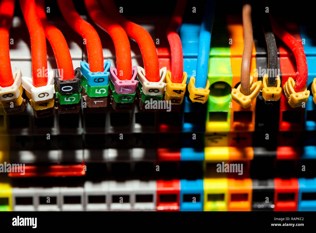 Industrial Electricity Power Equipment Wires and Lines Connection Stock ...