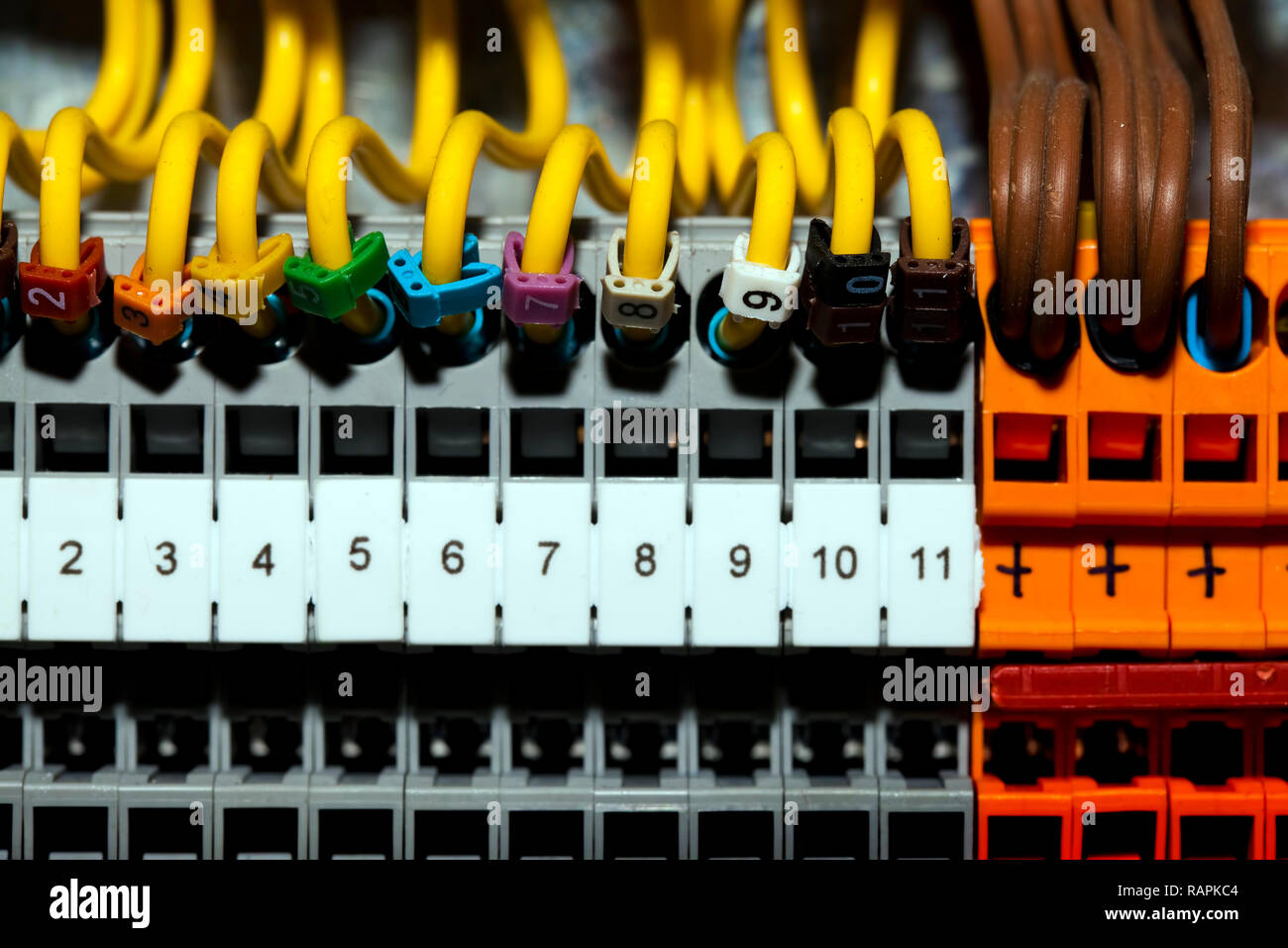 Industrial Electricity Power Equipment Wires and Lines Connection Stock ...