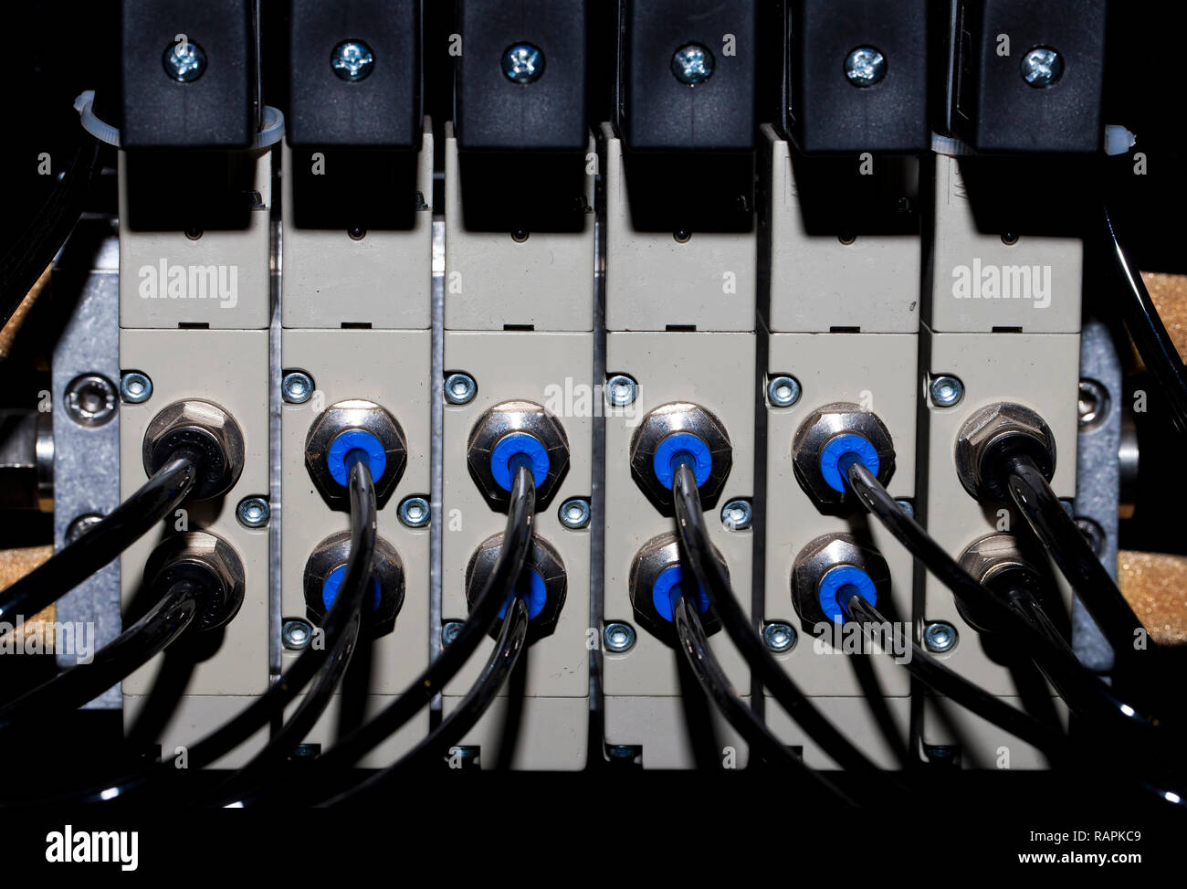 Industrial Electricity Power Equipment Wires and Lines Connection Stock ...