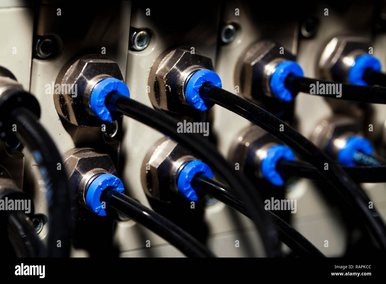 Industrial Electricity Power Equipment Wires and Lines Connection Stock ...