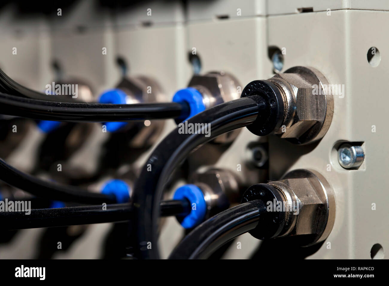 Industrial Electricity Power Equipment Wires and Lines Connection Stock ...