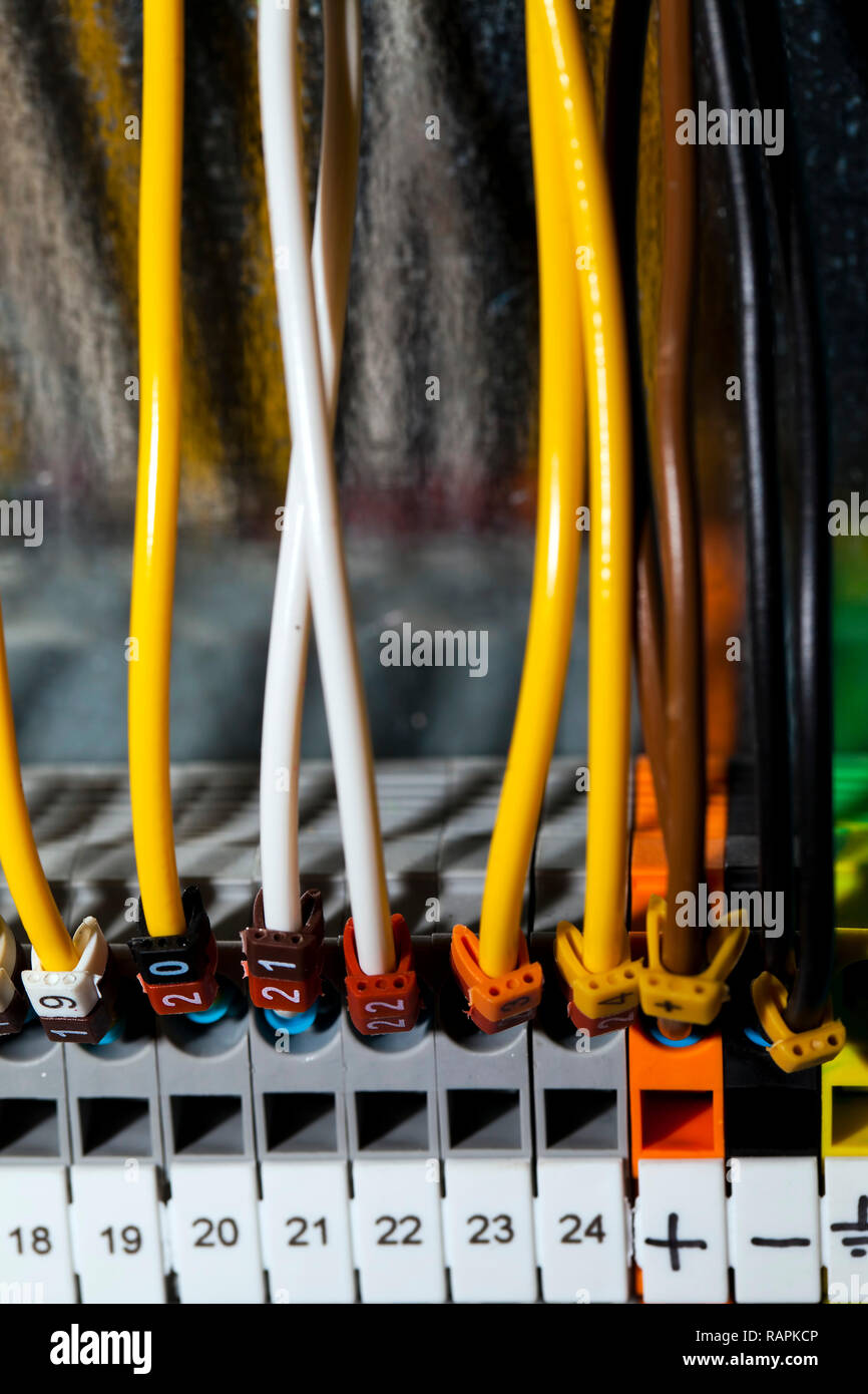 Industrial Electricity Power Equipment Wires and Lines Connection Stock ...