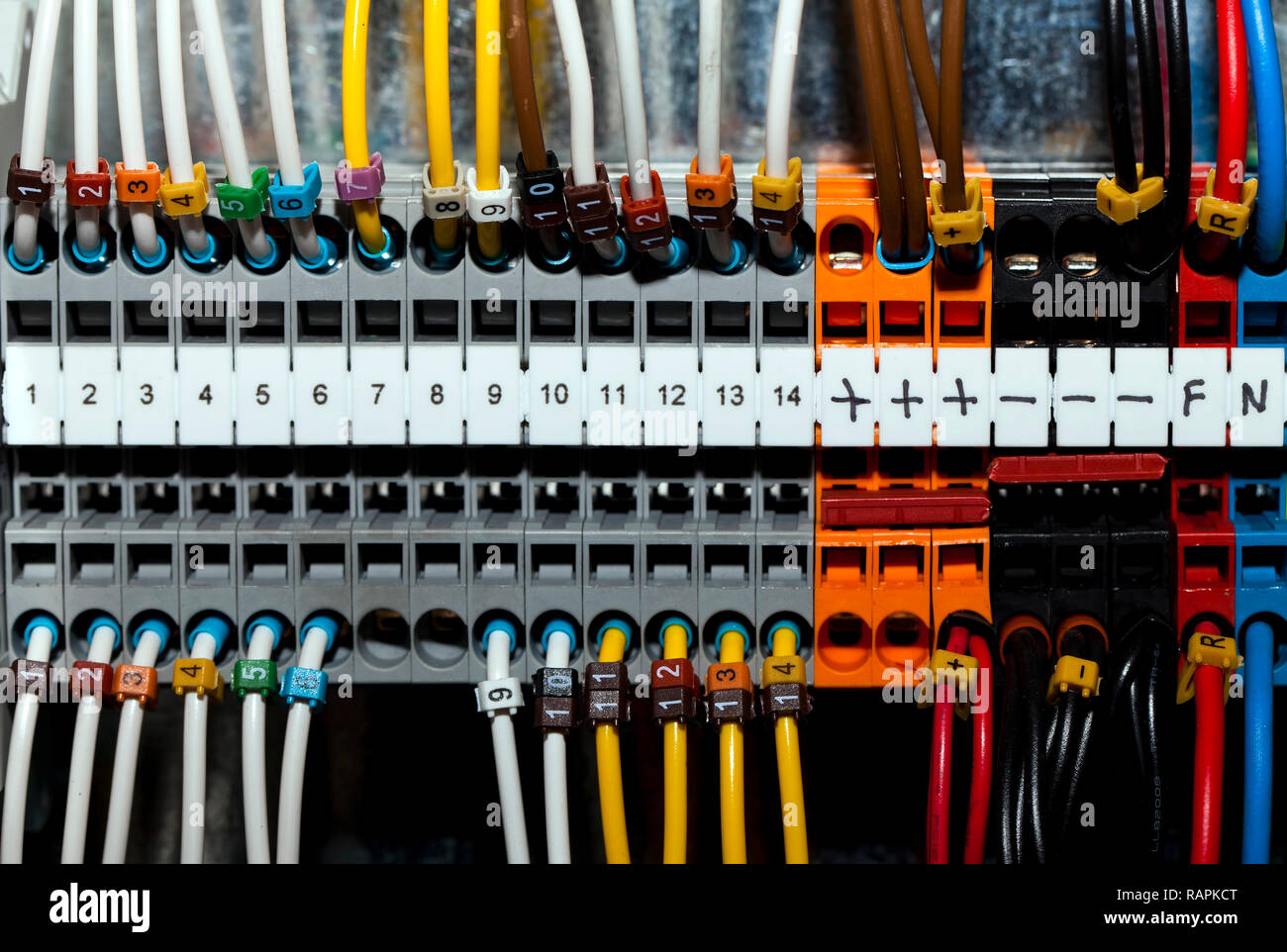 Industrial Electricity Power Equipment Wires and Lines Connection Stock ...