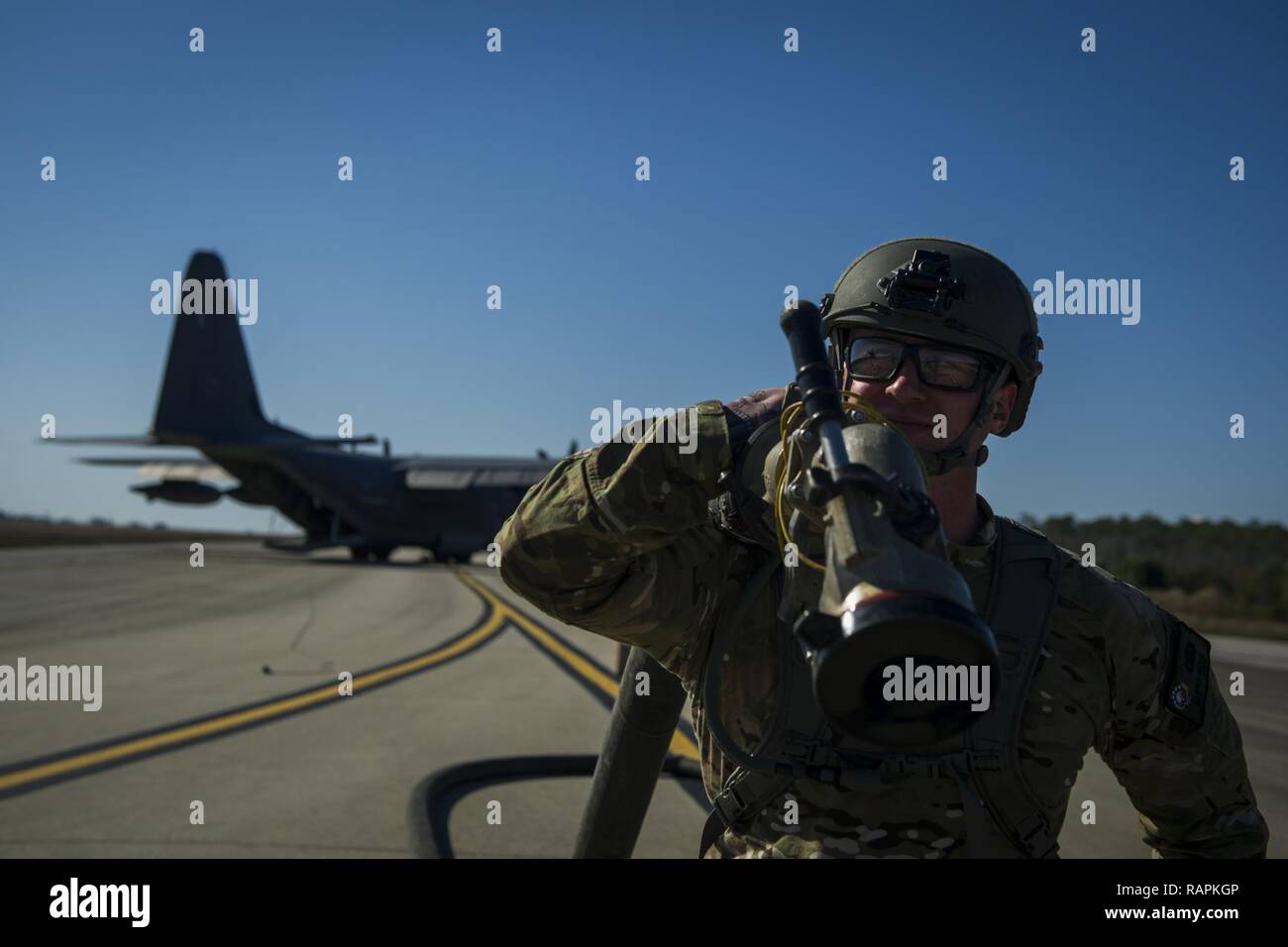 Forward area refueling point Airmen with the 1st Special Operations ...