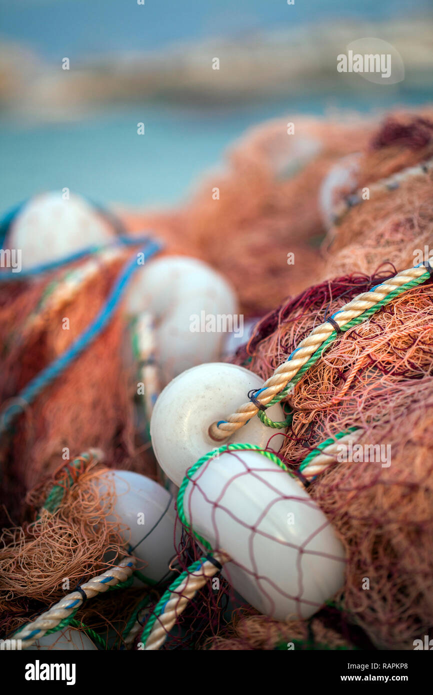 Abstract Industry Maritime Fishnet Ropes Fishing Lines Photo Stock ...