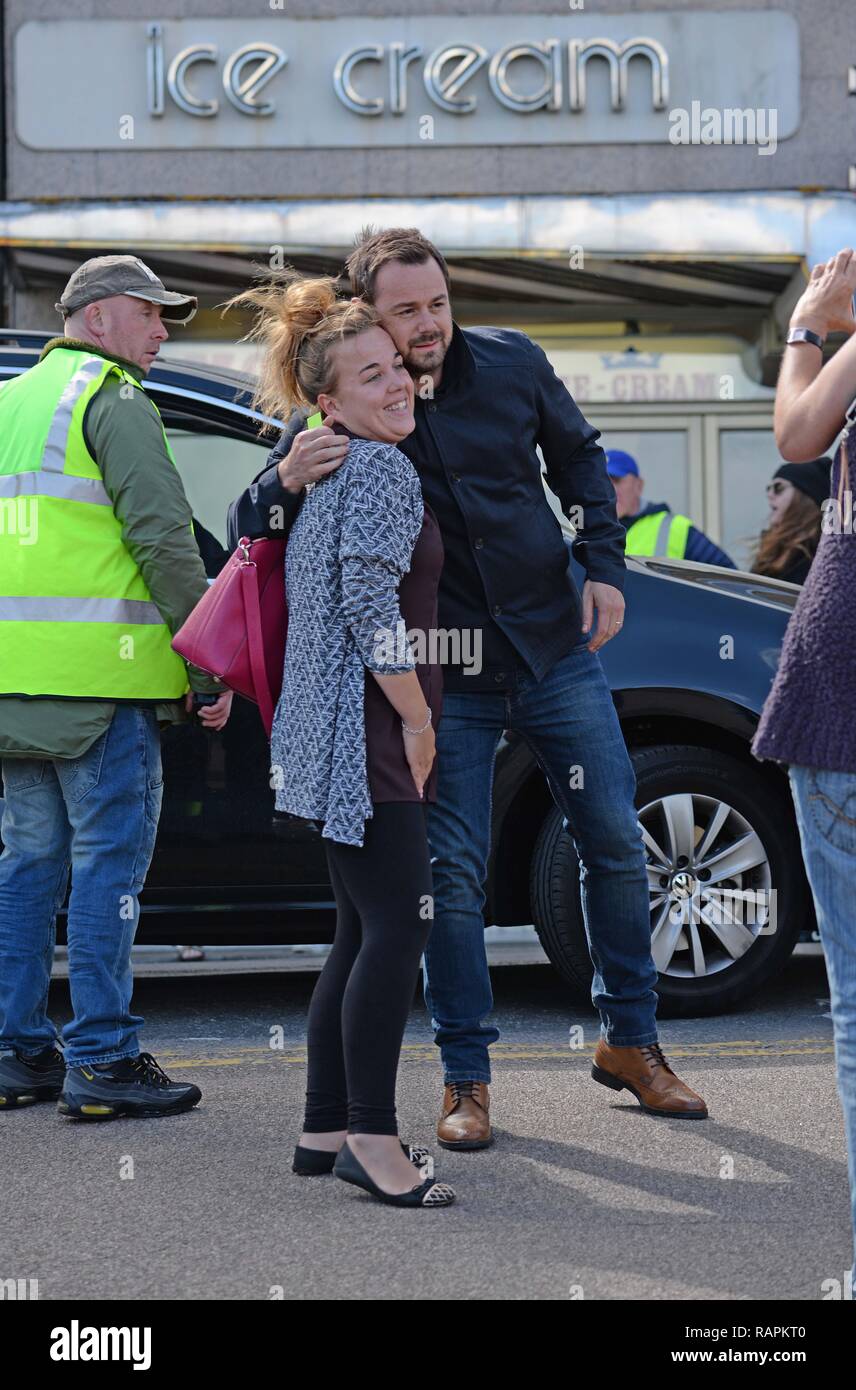 Eastenders Carter family during filming in Broadstairs, Kent Featuring ...