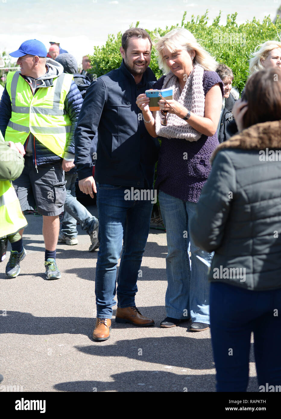 Eastenders Carter family during filming in Broadstairs, Kent Featuring ...